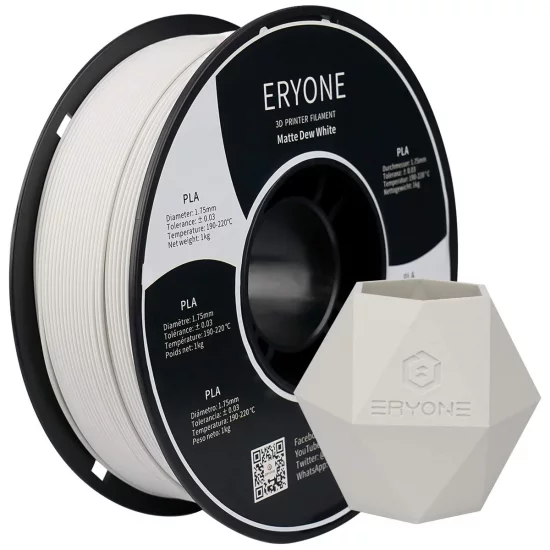 Eryone Matte PLA White / Wit Filament