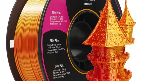 Eryone Silk PLA Dual-Color Red & Gold / Rood & Goud Filament
