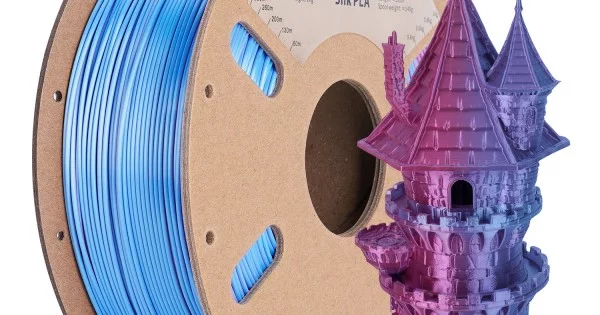 Verrijk uw 3D-prints met ERYONE Silk PLA Dual-Color Filament - 1kg Spool