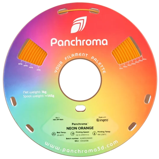 Polymaker Panchroma PLA Neon Orange 1.75mm | UV-reactief Filament ...